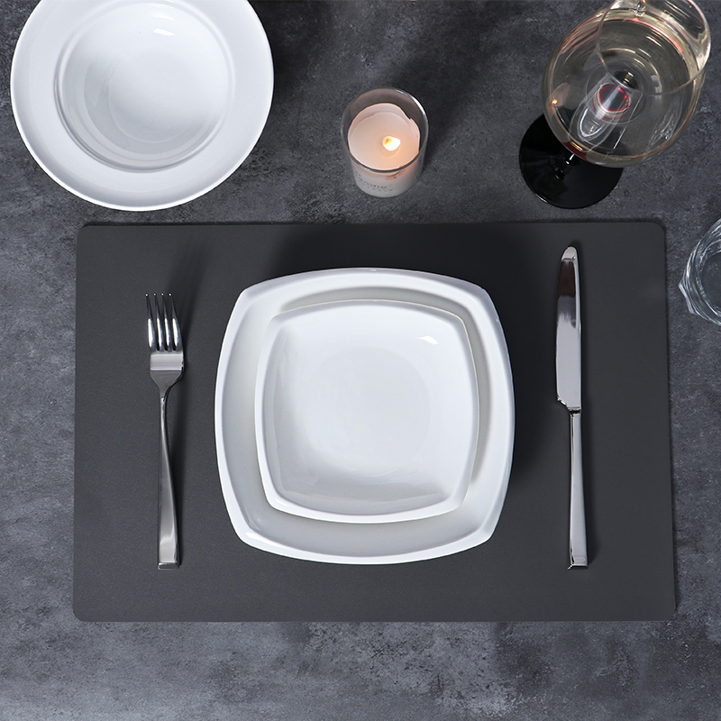 12 Inch White Porcelain Steak Plate Ceramic Main Dinner Plate for ...