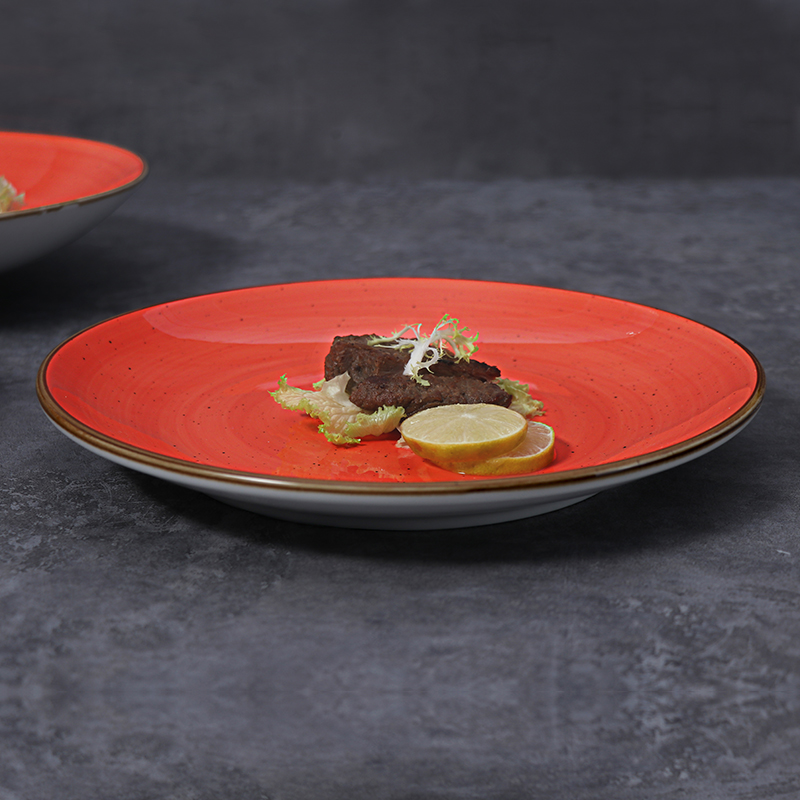 Round Porcelain Plate Restaurant 12 Inch Coupe Plate from China ...